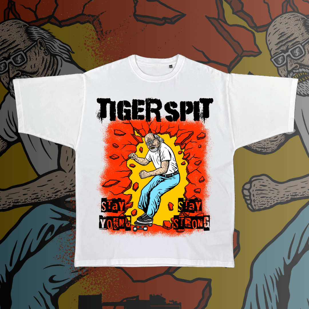 SKATER - WHITE – TIGER SPIT
